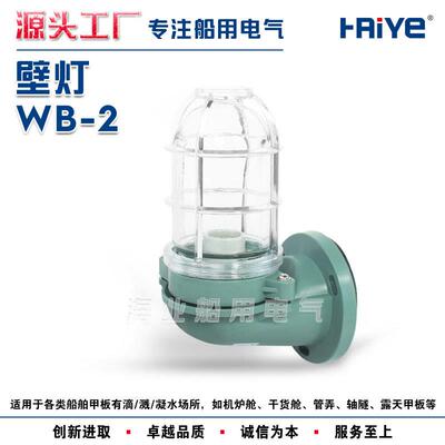 船用塑料白炽壁灯WB-2壁式安装220V60W合成树脂防水灯792068