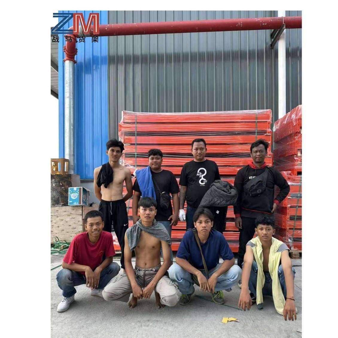 深圳战马-流利式货架 仓储货架 阁楼式货架 横梁式货架出口于泰国