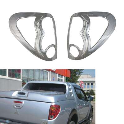第四代 Triton L200 2005-2014ABS电镀尾灯框 改装 后灯罩装饰件