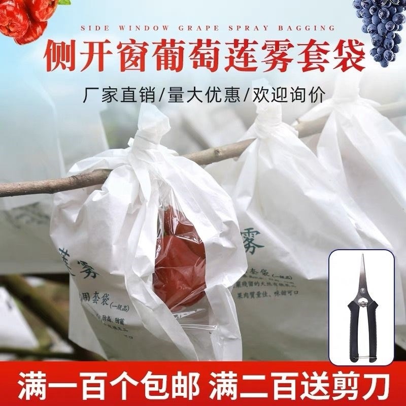 套葡萄专用袋莲雾套袋防虫袋葡萄释迦纸袋防雨防水水果袋子包果袋