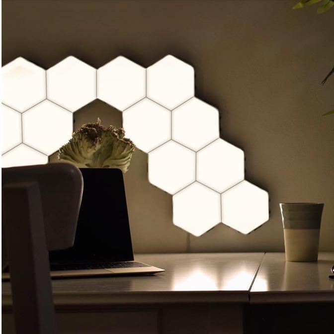 LED智能量子灯 卧室积木多彩灯块奇光板 触摸LED量子灯塑胶模具