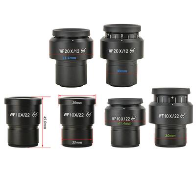 WF10X/22高眼点宽视场显微镜目镜 屈光度可调 安装接口30mm