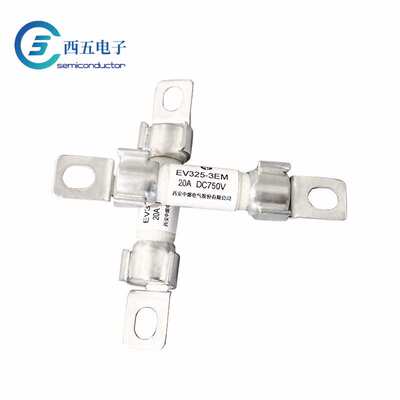 中熔熔断器EV325-3EM10/15/20/25/30/40A 750VDC保险丝电流熔断器