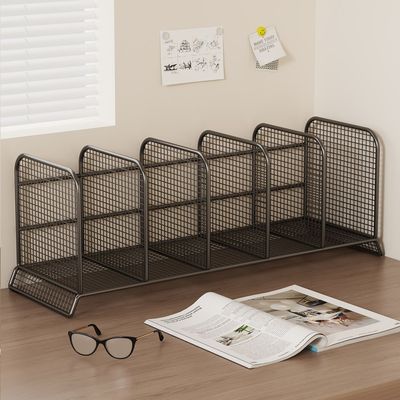 文件收纳架桌面书架书立架办公桌置物架文件框文件夹档案资料收纳