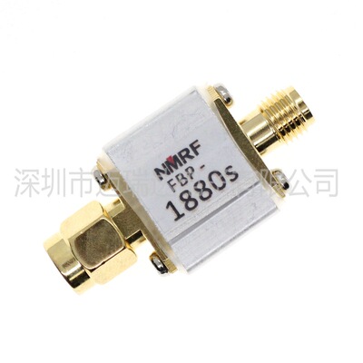 1880MHz(1850-1910)PCS系统专用SAW带通滤波器1DB通带SMA接口