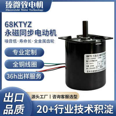 68KTYZ永磁同步微型电机大扭矩
