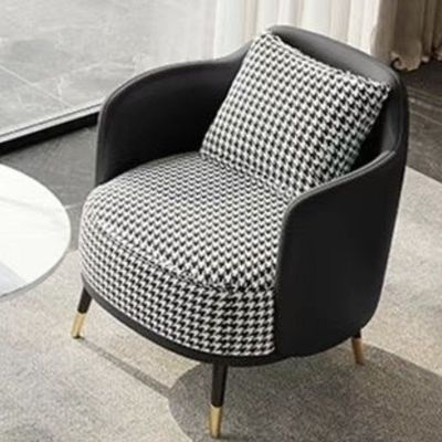 简约轻奢单人沙发茶几组合休闲酒店接待售楼处洽谈桌椅美容院会客