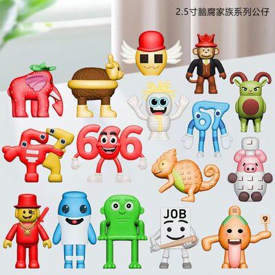 Steal a Brainrot Plush 窃取脑腐游戏周边公仔儿童手办蛋糕摆件