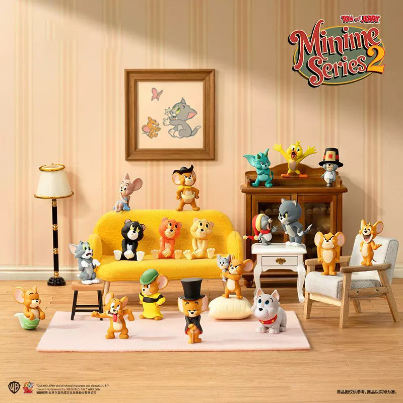 正版2TOYS猫和老鼠TOMandJERRY Minime2萌粒盲袋盲盒手办摆件礼物