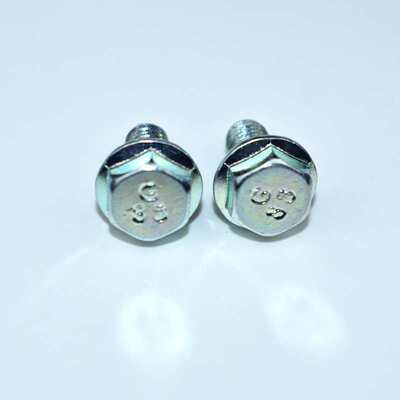 GB5789镀锌外六角法兰压花螺丝 M5M6M8M10中碳8. 8级法兰螺栓