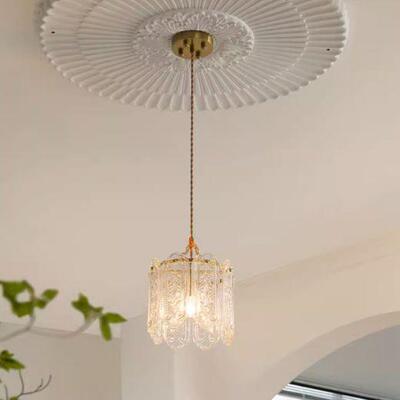 法式轻奢床头小吊灯美式复古民宿吧台餐厅玻璃走廊玄光灯具