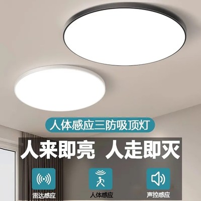 欧光普led雷达人体感应声光控吸顶灯走廊楼梯楼道过道阳台吸顶灯
