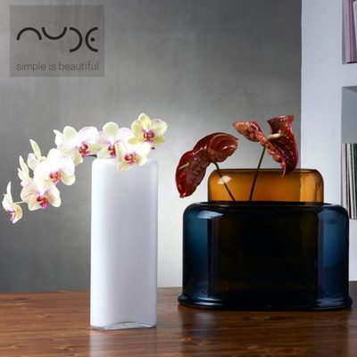 土耳其NUDE努德玻璃花器家居装饰简约北欧风桌面手工花瓶搭配摆件