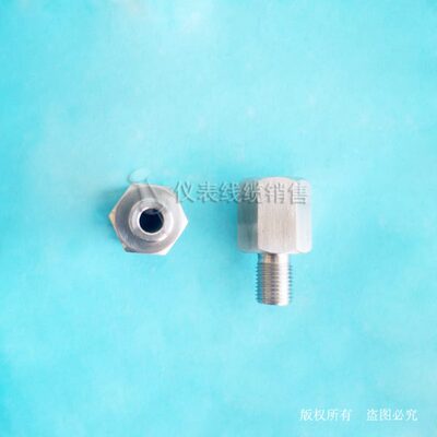 仪表变径接头  NPT1/8外丝转M10X1.25内丝  npt1/8外转m10*1.25内