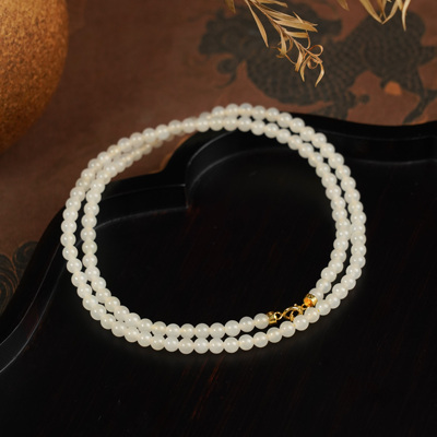 龙老板珠宝S925和田玉项链