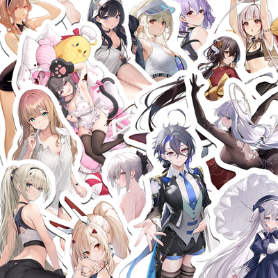 碧蓝航线人物立绘萝莉贴纸ins爆款防水装饰贴画diy手机壳桌面素材