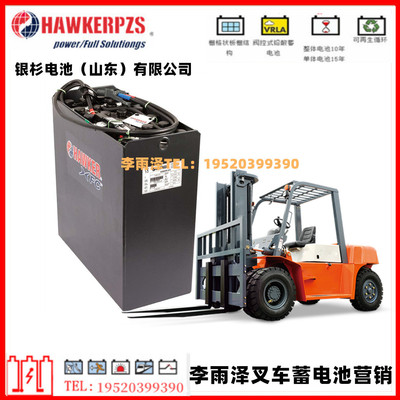 霍克HAWKER叉车蓄电牵引动力2PzS230/24V230Ah适用海斯特叉车霍克