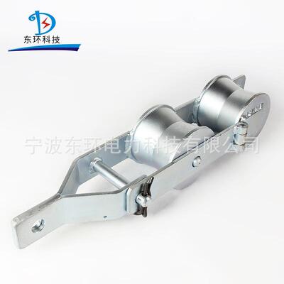 LK1拉线缓松器滑轮抱杆吊装缓松器单轮3T6T双轮6吨拉线松绳器