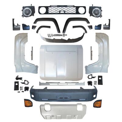 适用24款丰田LC76大灯总成LC79酷路泽71改装高配梅花包围中网叶子