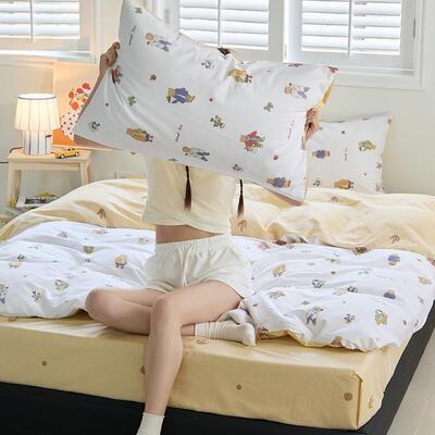 2024新款40支全棉13072印花系列四件套（第四批）1.2m床单款三件