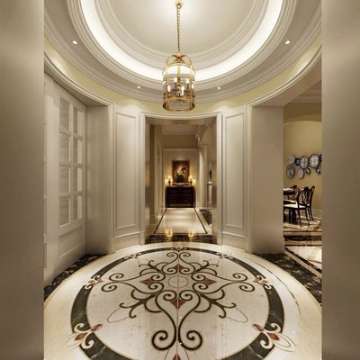 深圳天然大理石拼花人造石定做冠亚石材