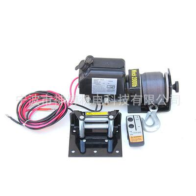 专业生产车用电动绞盘带遥控电动绞盘winch2000LB绞盘