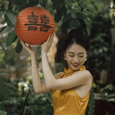 结婚红色喜字灯笼订婚摆件婚礼树挂新娘拍照道具婚房摆台布置装饰