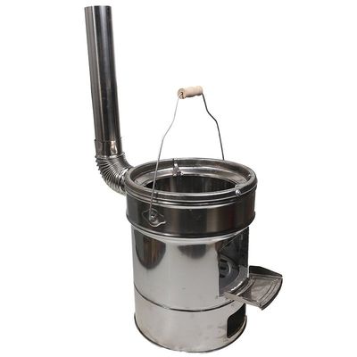 万家品牌柴火炉烧柴灶新款农村取暖柴火灶野炊神器户外便携不锈钢