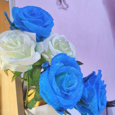 硫酸铜玫瑰理科生的浪漫晶体玫瑰花明矾教师节情人节礼物装饰漂亮