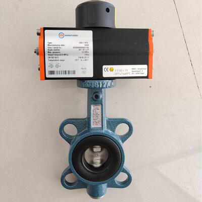 EBRO气动蝶阀 Z011-A DN65 原装正品 依博罗阀门