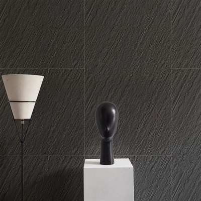 黑色通体岩石瓷砖600x1200凹凸石纹哑光耐磨庭院厕所仿古防滑地砖