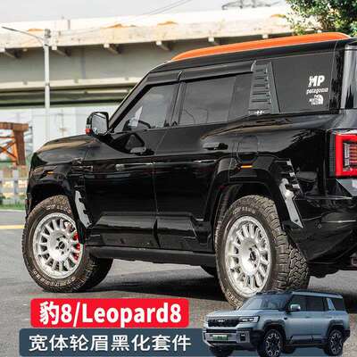 适用方程豹8宽体轮眉套件门板装饰罩宽体防刮包围Leopard8外观件
