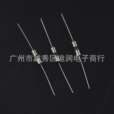 保险管3.6×10mm带引线玻璃保险管慢断T1AT2AT3.15A4A5A