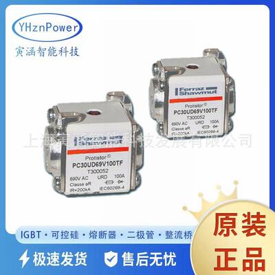 Ferraz/罗兰PC32UD69V900TFQ300072快速熔断器/熔芯直流保险