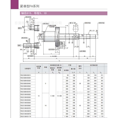 PSS1510N1D0461 PSS1510N1D0561 PSS1510N1D0661滚珠丝杠螺母