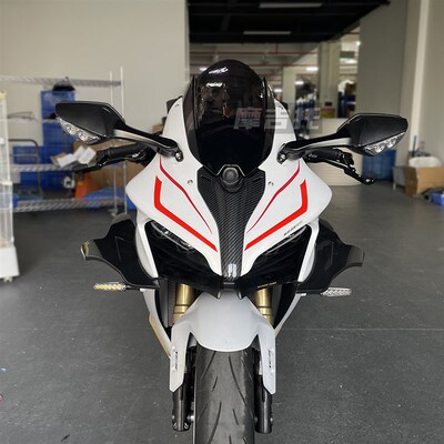 适用钱江挡060RS改装竞技风挡 加高前赛风定风翼 大牛后视镜 配件