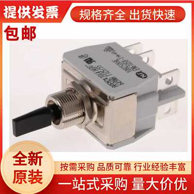 649NH/2 APEM 钮子开关, 双刀双掷, 开-关-开操作, 10 A  24 V