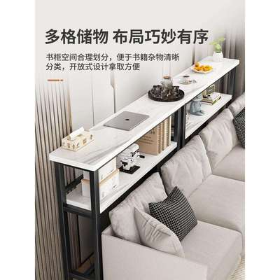 轻奢沙发后置物架超窄夹缝柜床头不靠墙神器超薄长条木板花架简约