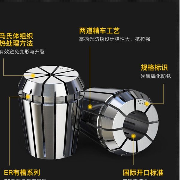 ER25夹头螺母数控高精雕刻机346810加工中心铣床弹性索咀其他刃具