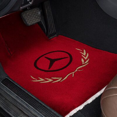 2024款纯羊毛汽车脚垫适用于奔驰G级G500 S680l GLE350地毯gls450