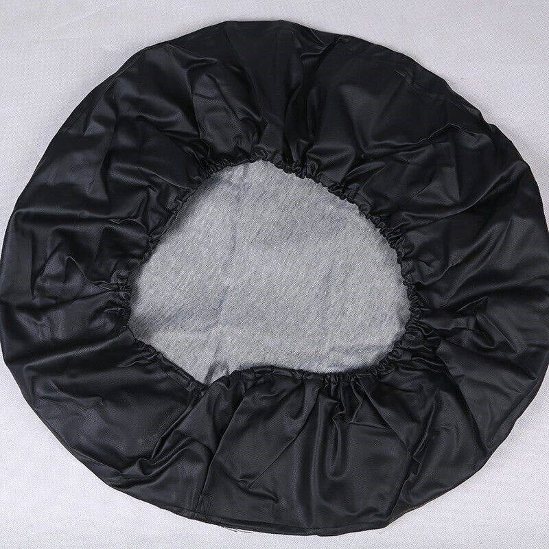 汽车备胎罩轮胎套PVC皮革S轮V卡车越野车U挂悬挂轮胎罩纯黑车外套