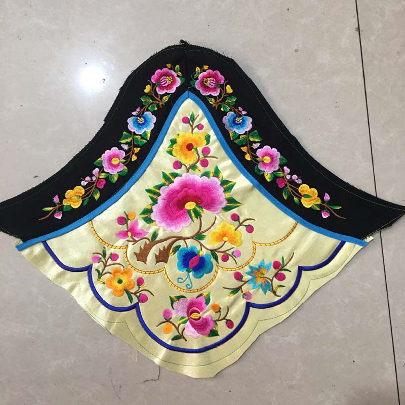少数民族刺绣绣花服饰辅布精美苗绣机绣贴片料绣补丁