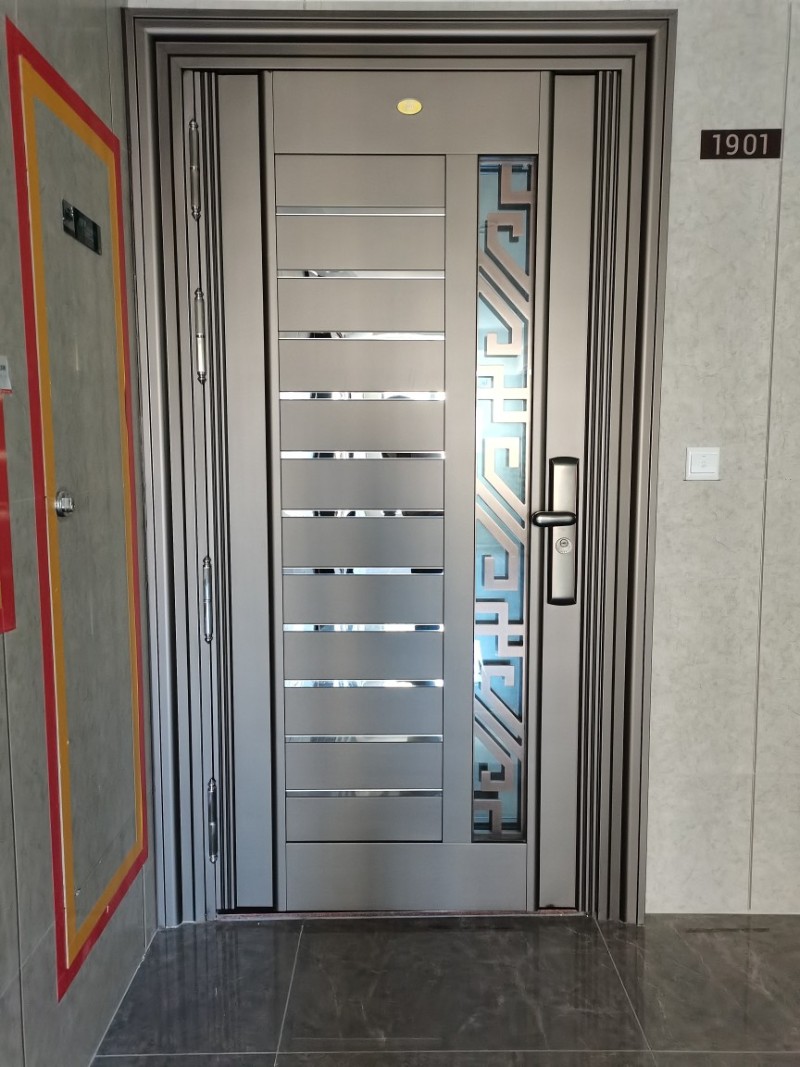 别新墅农进户门韩式门通风大门入户中门款村双开门防盗门家用