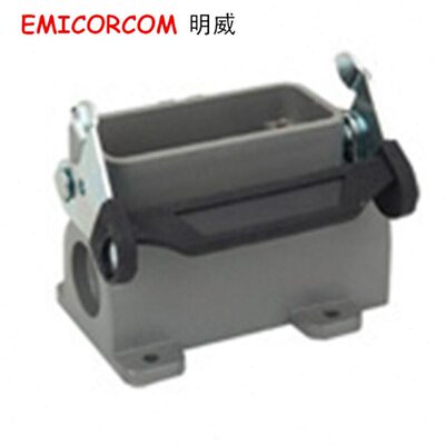 重载连接器 外壳 H10A-SGR-LB 表面安装底座(单扣)