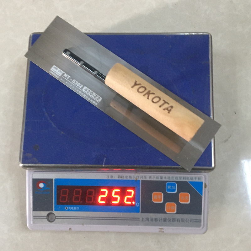 横施5302不锈钢港式推刀刮刀抹泥刀泥抹子刮腻子硅藻泥田工艺术漆