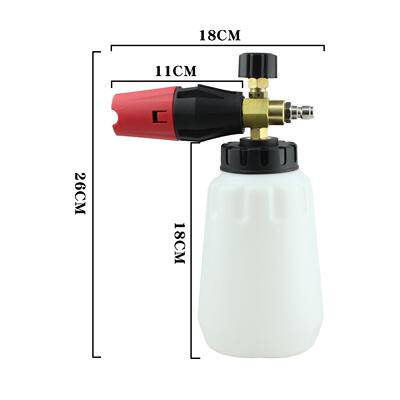 高722压铝喷嘴1L车专用工具泡扇沫壶水枪泡可调节形沫枪泡沫洗喷