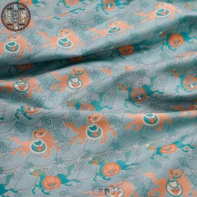 织新仿宋锦LXZM-89马提款唐装马甲色花布料中式旗袍童装面料