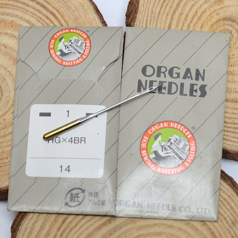 家用电动多功能缝纫机圆头针针织针兄弟牌弹性面头机针金色料针