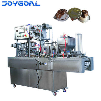 BHJ-2全自动星球杯搅拌颗粒黑白巧克力杯盒灌装封口机颗粒灌装