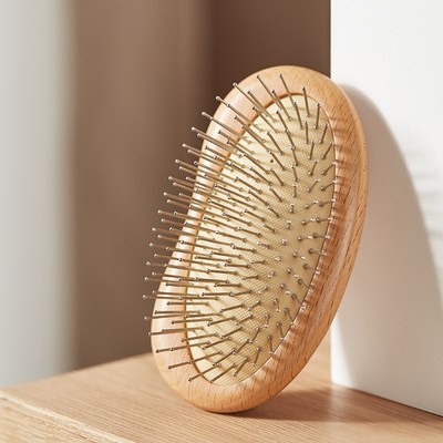 钢针气囊气垫梳按摩头皮经络梳子女顺发直发小木梳造型随身便携梳